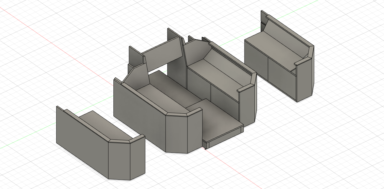 Simulation Cockpit 3D model - UndeadParrot gaming
